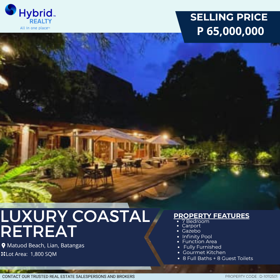 Exquisite Private Beachfront Haven in Matuod Beach, Lian, Batangas ...