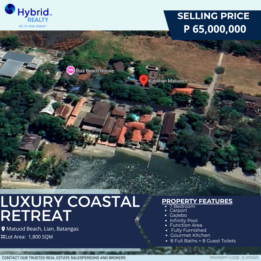 Exquisite Private Beachfront Haven in Matuod Beach, Lian, Batangas ...